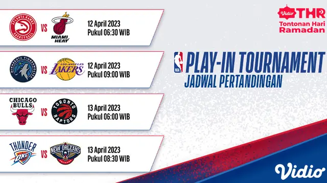 Saksikan Live Streaming NBA di Vidio: Duel Play-In Heat vs Hawks, Lakers vs Timberwolves - Bola ...