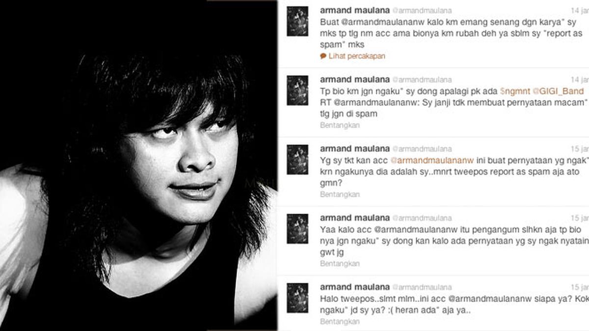 Ada yang Ngaku Armand Maulana di Twitter, Cape Deh.. - ShowBiz Liputan6.com