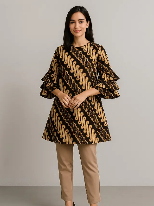 7 Inspirasi Batik Motif Parang Modern untuk Kerja, Tampil Rapi dan ...