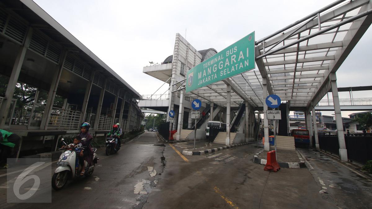 Sepi Pengunjung, Begini Kondisi Terminal Manggarai - Foto Liputan6.com