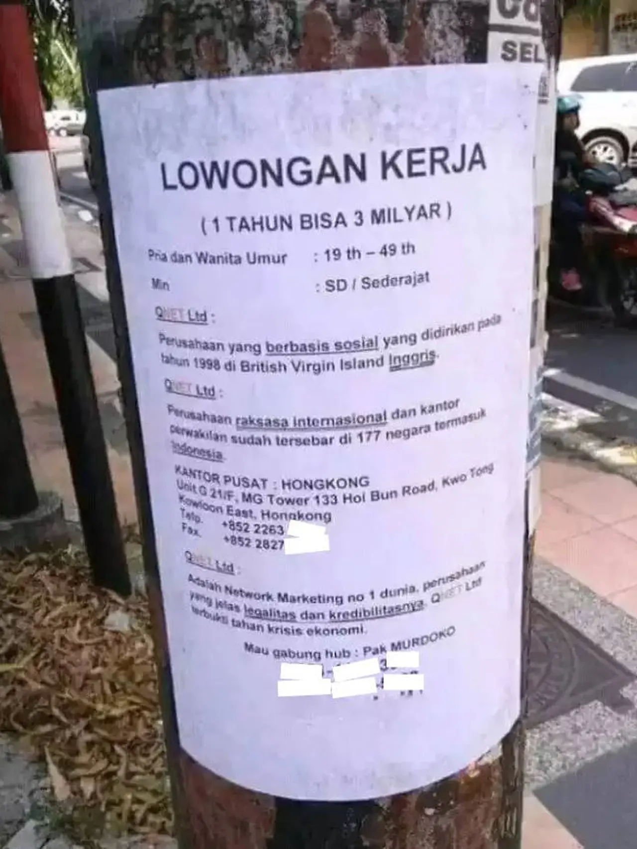 8 Potret Absurd Iklan Tempel di Tiang Listrik Ini Tulisannya Kocak ...