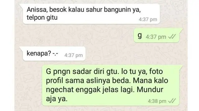 6 Chat Pacar Bangunin Sahur Ini Berujung Drama, Malah Berantem - Hot Liputan6.com