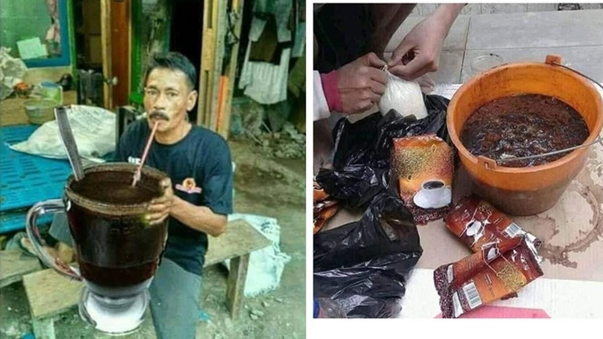 6 Minuman Penambah Tenaga Kuli Bangunan Ini Bikin Melongo, Wadahnya ...