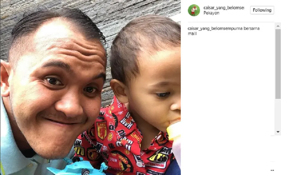 Proses Cerai, Caisar dan Istri Bermain dengan Anak - ShowBiz Liputan6.com