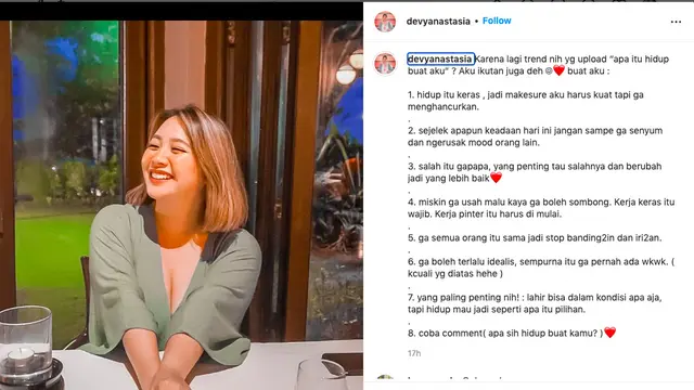 Diisukan Aktif di OnlyFans, Unggahan Terbaru Devy Anastasia Masterchef ...