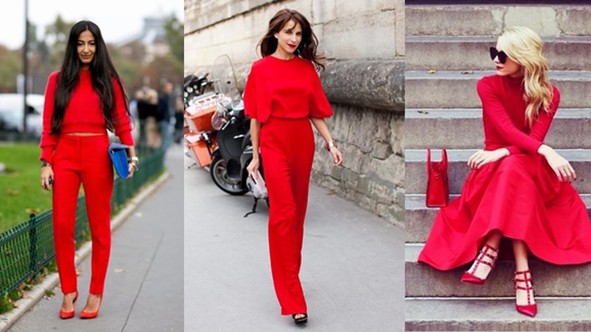 Tips Tampil Stunning Dengan OOTD Merah From Head to Toe - Photo Fimela.com