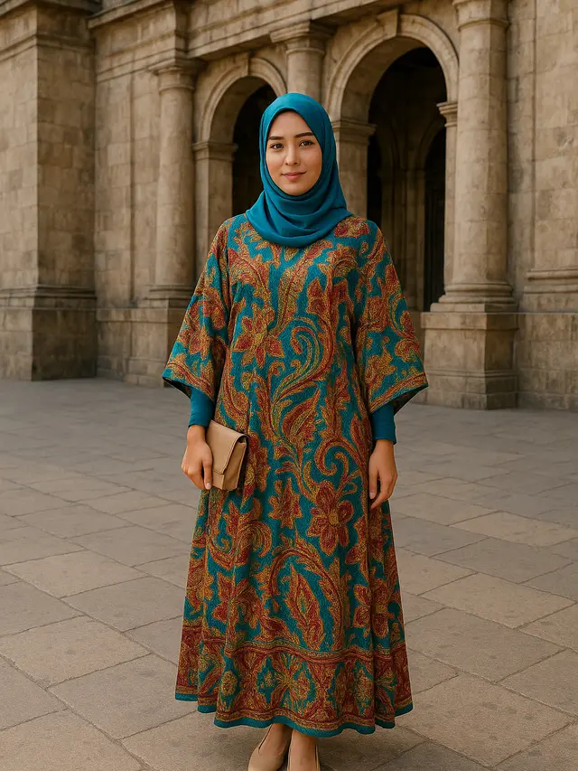 7 Model Gamis Kaftan 2025 yang Cocok untuk Ibu Muda agar Tetap Stylish ...