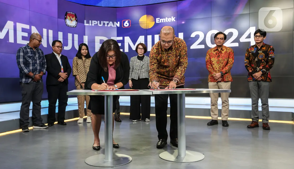 Emtek dan KPU Kerja Sama Sosialisasi Pemilu 2024 - Foto Liputan6.com