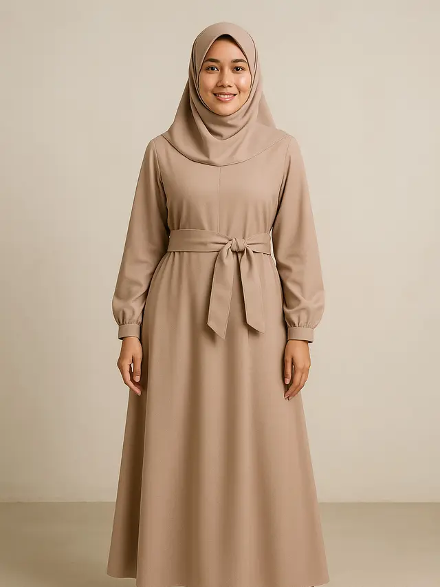 10 Model Gamis Wanita Sederhana yang Syari Tapi Tetap Elegan, Cocok ...