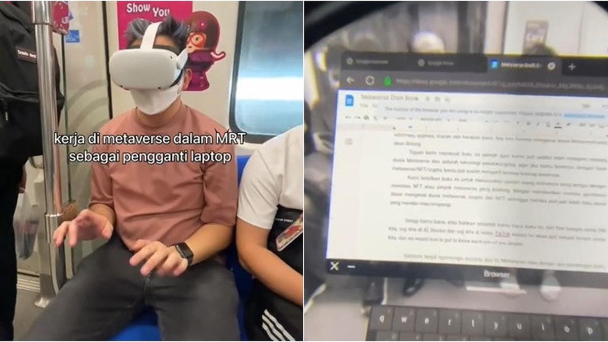 Makin Canggih, Penumpang MRT Ini Kerja dari Metaverse Sebagai Pengganti ...