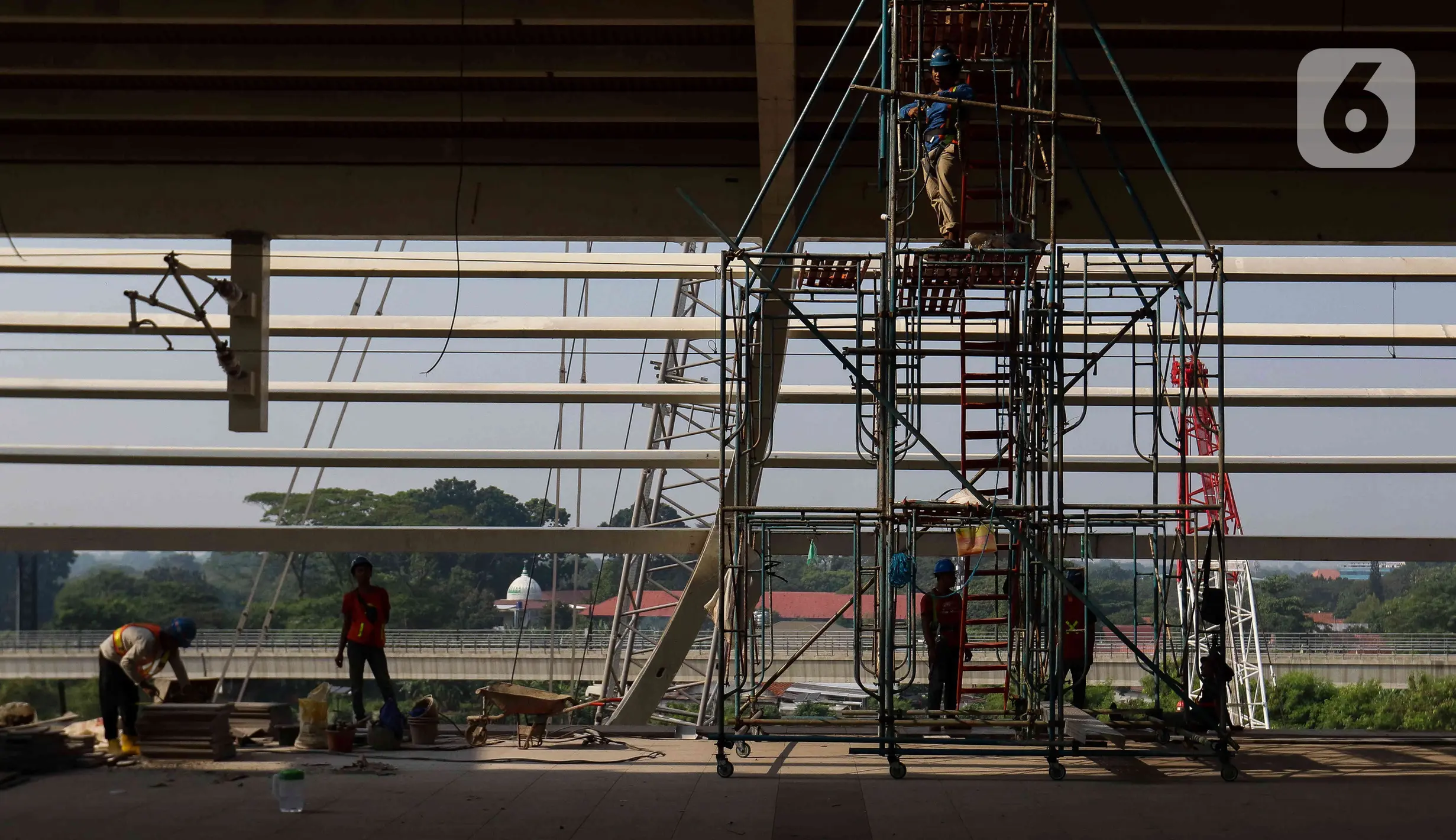 Memantau Perkembangan Proyek Stasiun Halim Kereta Cepat Jakarta-Bandung ...