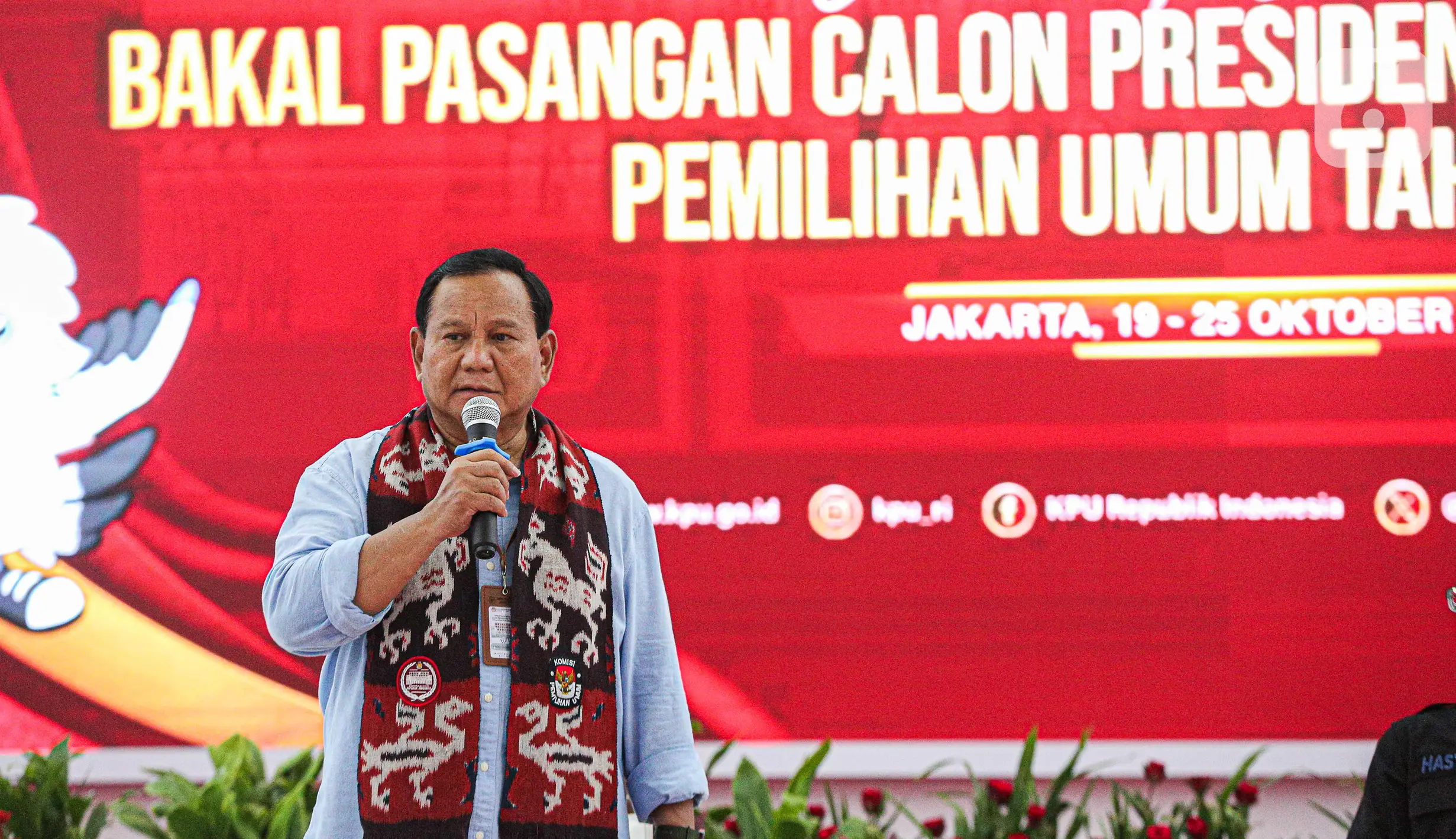 Prabowo dan Gibran Resmi Mendaftar Pilpres 2024 di KPU - Foto Liputan6.com