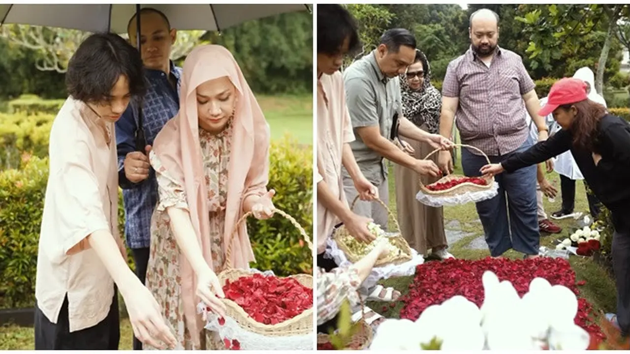 5 Tahun Kepergian Ashraf Sinclair, Ini 6 Momen BCL Ziarah Makam Bersama ...