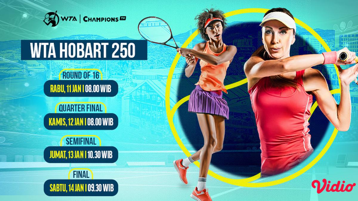 Link Live Streaming WTA Hobart 250 di Vidio 11-14 Januari 2023 Babak 16 ...