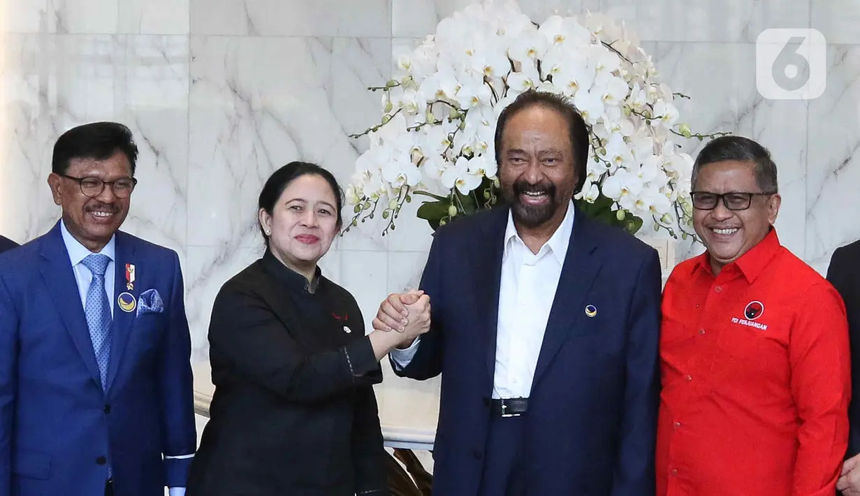 Puan Maharani Temui Surya Paloh - Foto Liputan6.com