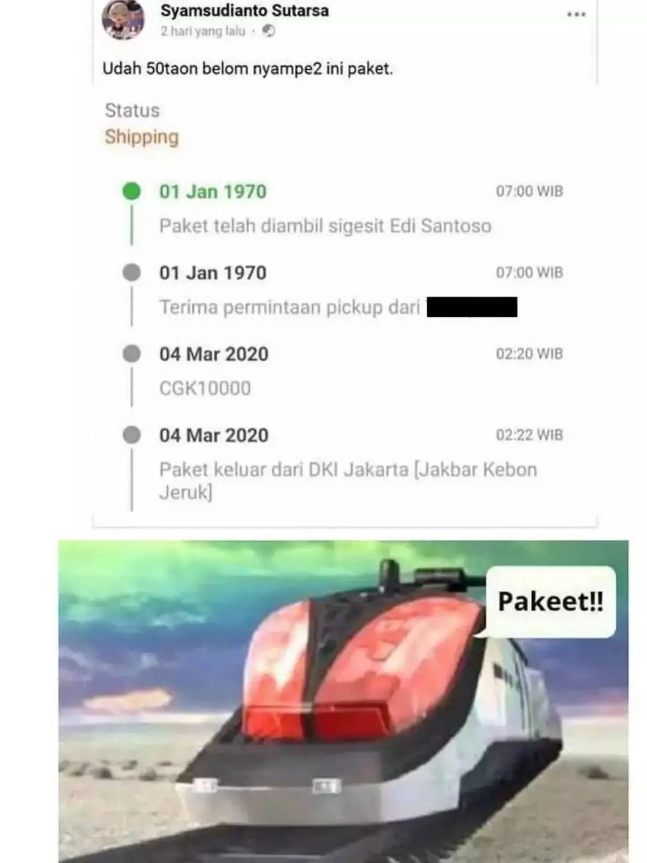 7 Meme Kocak Orang Enggak Sabar Tunggu Paket Datang Ini Bikin Geleng ...