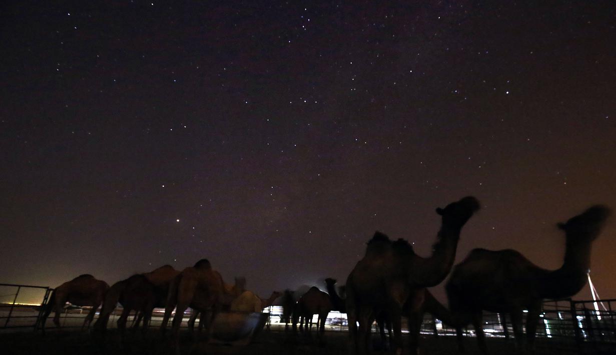 FOTO: Keindahan Galaksi Bima Sakti di Gurun Mutriba Kuwait - Foto ...