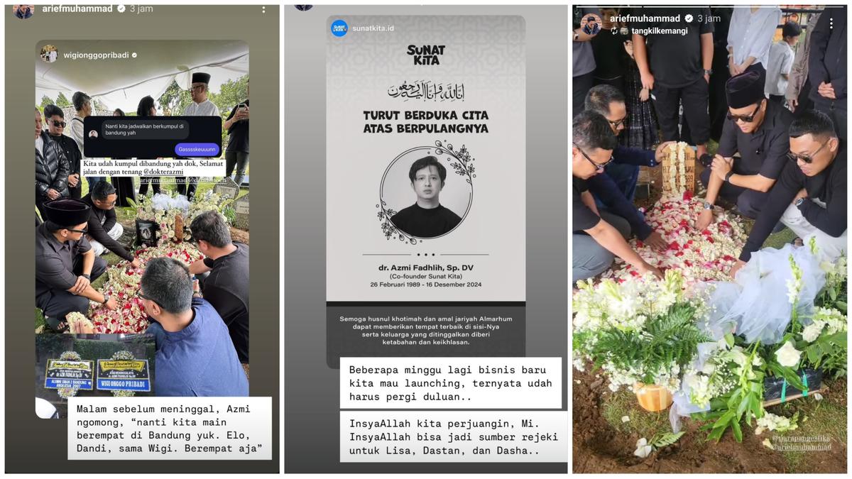 Dokter Azmi Meninggal Dunia, Arief Muhammad Penuhi Undangan untuk ...