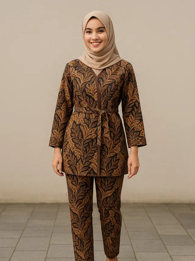 7 Inspirasi Baju Batik Muslimah Modern: Tampil Menawan dengan Hijab dan ...