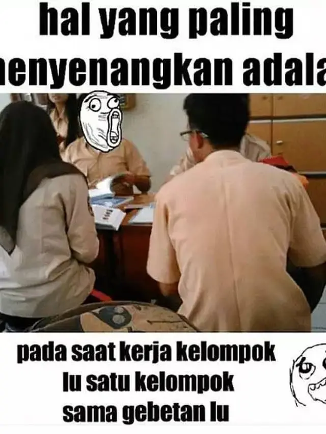8 Meme Kocak Tugas Kelompok Hanya Numpang Nama Ini Sering Terjadi - Hot ...