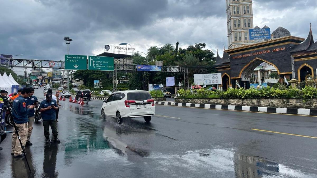 Jelang Car Free Night, Lalu Lintas di Puncak Bogor Lancar - News Liputan6.com