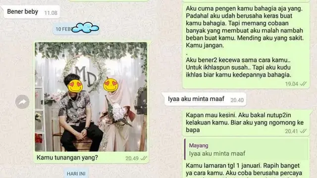 6 Chat Pacar Pamer Foto Sudah Lamaran dengan Orang Lain Ini Bikin Patah ...