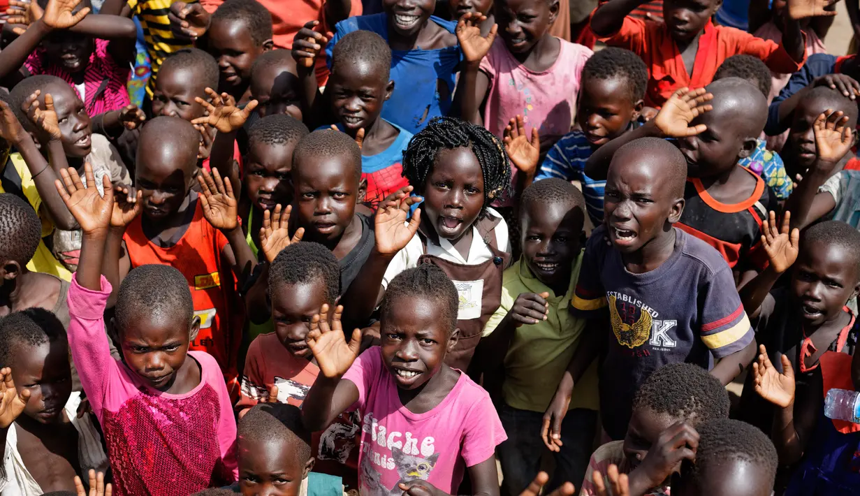 Keceriaan Anak-Anak Pengungsi Sudan Selatan di Uganda - Foto Liputan6.com