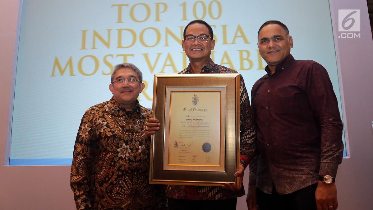 FOTO: Lippo Group Raih Penghargaan Indonesia's Top 100 Most Valuable Brands 2019 - Foto Liputan6.com