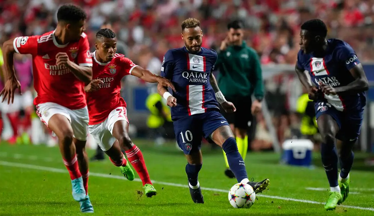 PSG Gagal Raih Poin Penuh Melawan Benfica di Liga Champions - Foto Liputan6.com
