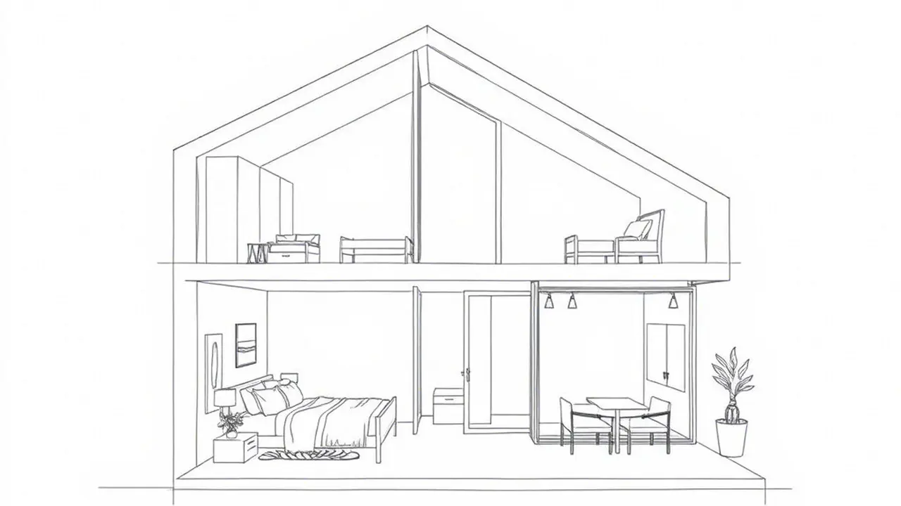 13 Ide Sketsa Rumah Minimalis 2 Kamar Terbaru 2025, Nyaman dan ...