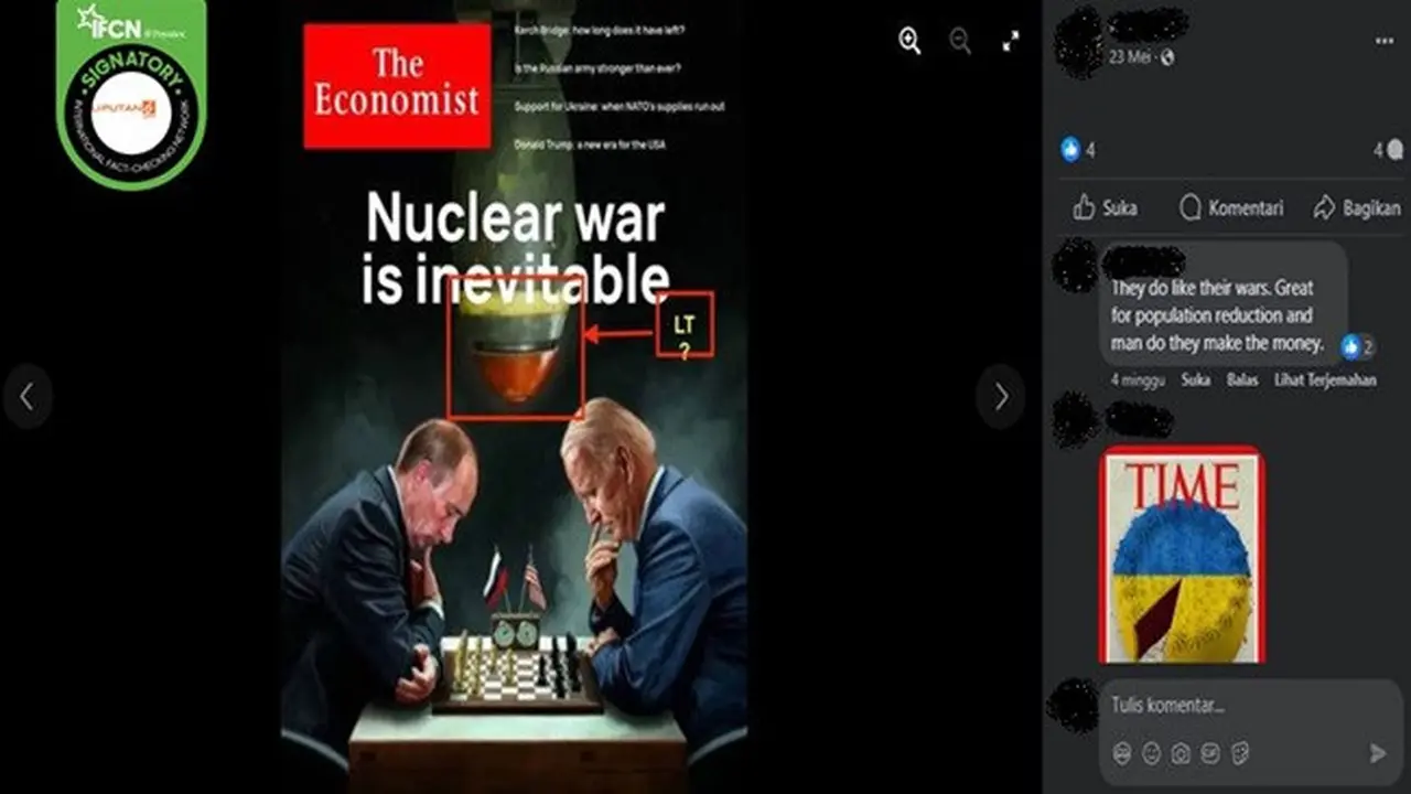 Cek Fakta: Tidak Benar Gambar Vladimir Putin dan Joe Biden Main Catur ...