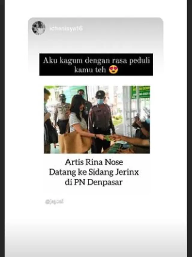 Beri Dukungan Langsung kepada Jerinx SID, Rina Nose Banjir Pujian ...