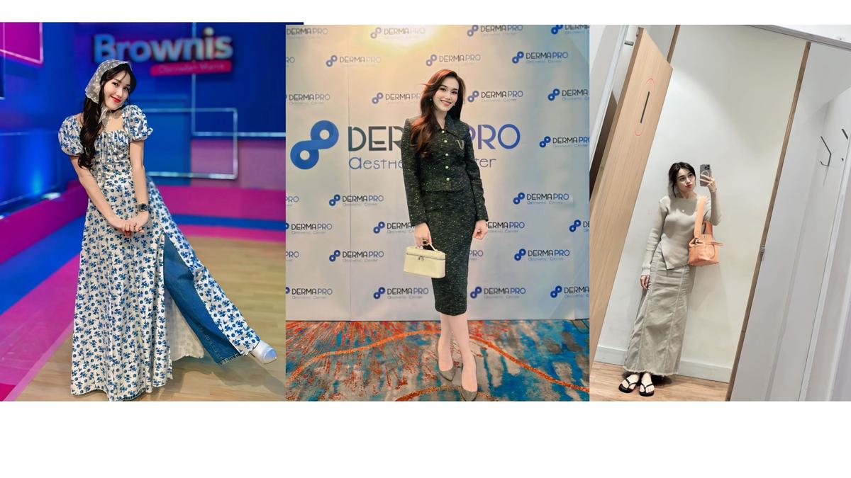 7 Gaya Ayu Ting Ting Kenakan Outfit dengan Style Korea, Curi Perhatian ...