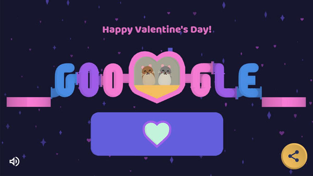 Google Doodle Ikut Meriahkan Hari Valentine 2022