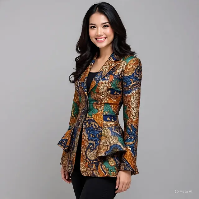 10 Model Blazer Batik yang Fashionable di 2025, Cocok untuk Gaya Kantor ...