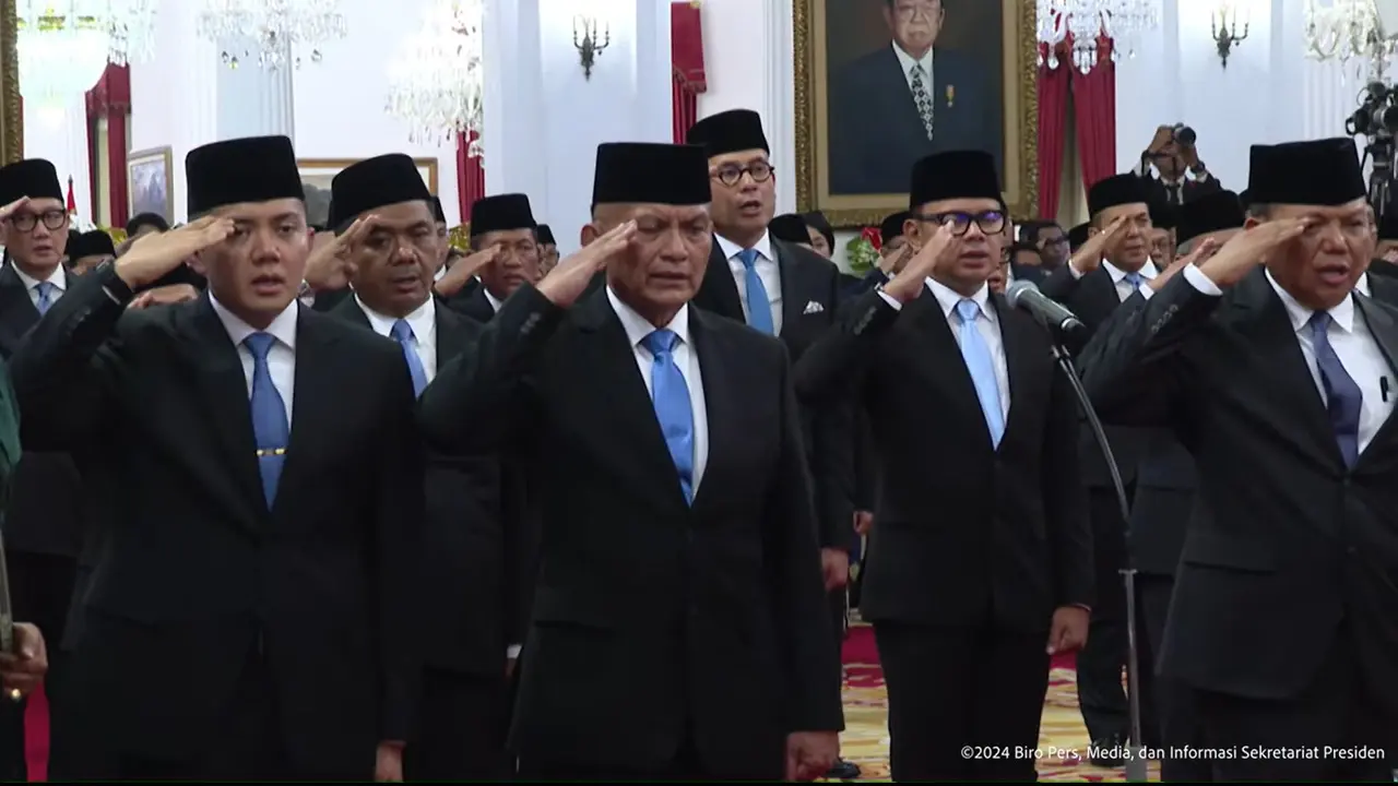 Prabowo Lantik 55 Wakil Menteri dan 1 Wakil KSP Kabinet Merah Putih 2024 - News Liputan6.com