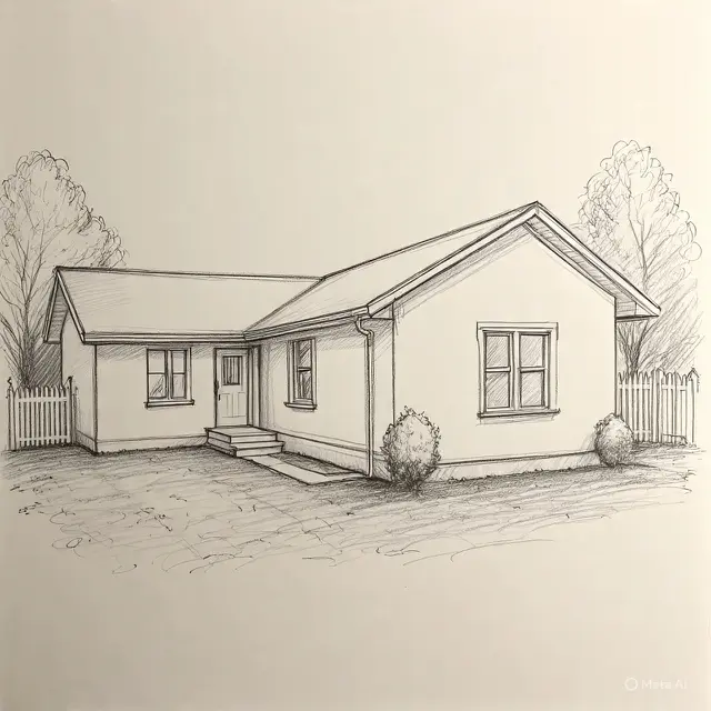 7 Sketsa Rumah Sederhana Halaman Luas, Konsep Hunian yang Nyaman untuk ...