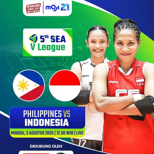 Link Live Streaming SEA V League 2025 di Vidio: Timnas Voli Putri Indonesia Vs Filipina - Ragam ...