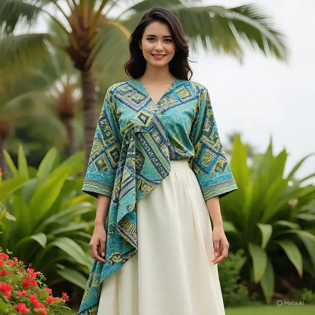 10 Model Baju Batik Bawahan Rok Panjang Polos, Modis dan Anggun di 2025