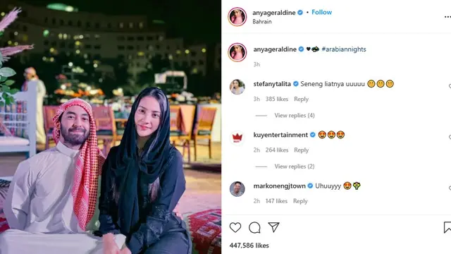 Pacar Baru Anya Geraldine Akhirnya Terungkap, Ternyata Bukan Sean Gelael - ShowBiz Liputan6.com