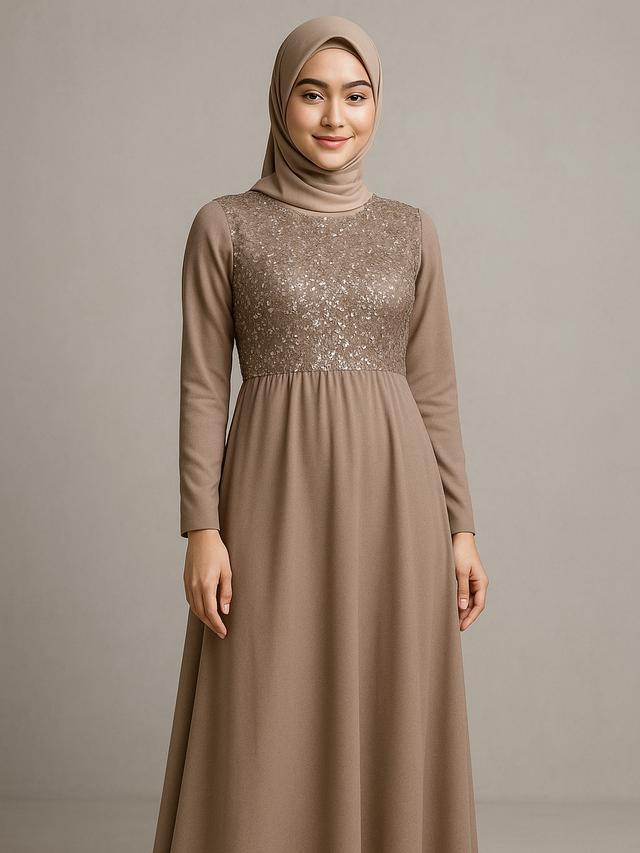 7 Model Gamis Payet Depan 2025, Inspirasi Anggun dan Elegan untuk ...