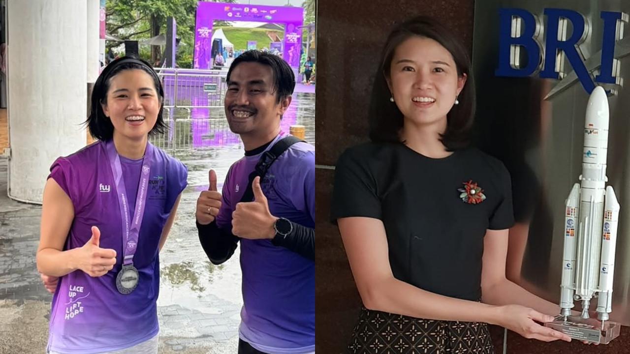 7 Potret Caroline Riady Viral Kerja Naik Helikopter, Kaget Jadi Sorotan