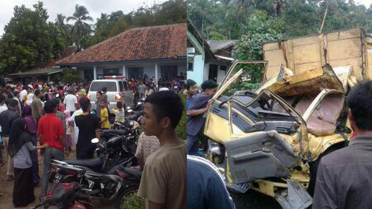 Korlantas Polri selidiki penyebab truk terguling di Pandeglang - Berita ...