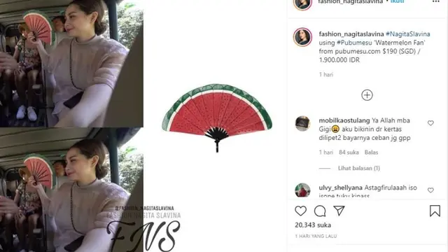 Kalung Kesuburan dan Kipas Mahal Nagita Slavina Bikin Heboh Warganet ...
