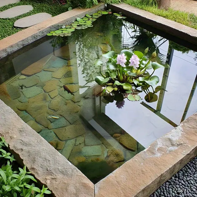 15 Model Kolam Ikan Minimalis Depan Rumah yang Simple dan Menenangkan ...