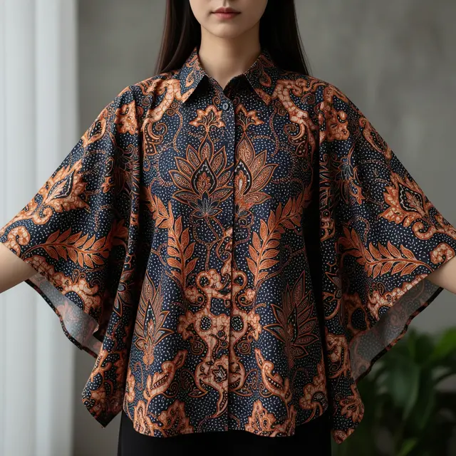 9 Model Baju Batik Lengan Kelelawar Modern, Pilihan Busana Fleksibel ...