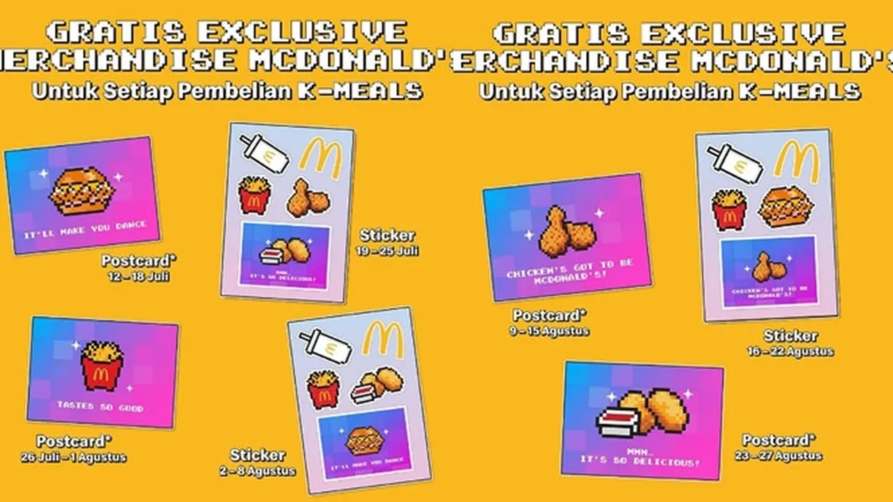 Daftar Menu Kolaborasi McD x NewJeans, Lengkap dengan Harga dan Merchandise - Regional Liputan6.com