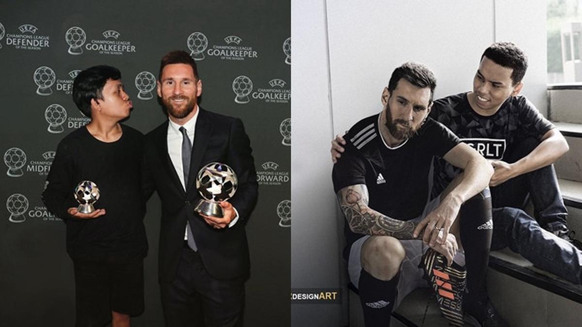 Bak Teman Akrab, 6 Editan Foto Bersama Lionel Messi Ini Kocak