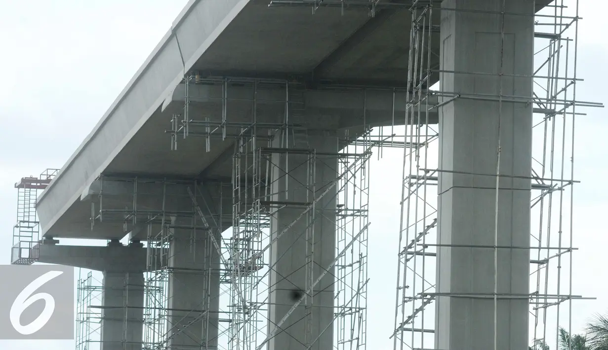 Proyek Pembangunan LRT Sudah Memasuki Tahap 15 Persen - Foto Liputan6.com