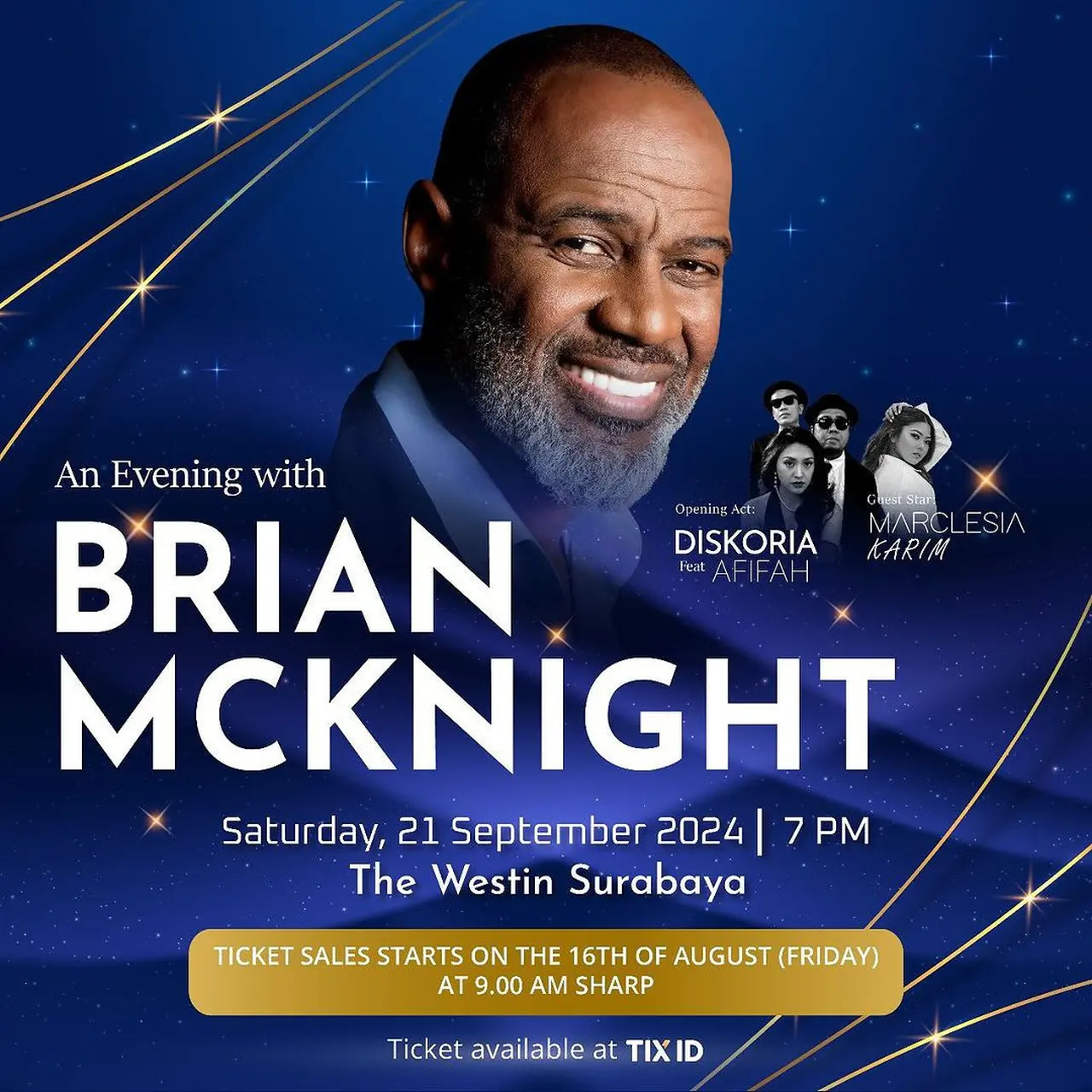 Brian McKnight Tampil di Surabaya Pada 21 September 2024, Tiket Nyaris ...